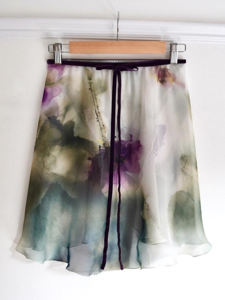 B.S.B.L Wrap Skirt 'Poppy Paradox Purple' バレエ巻きスカート 40cm, 48cm, 53cm ...