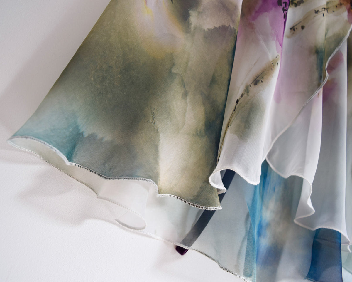 B.S.B.L Wrap Skirt 'Poppy Paradox Purple' バレエ巻きスカート 40cm, 48cm, 53cm ...