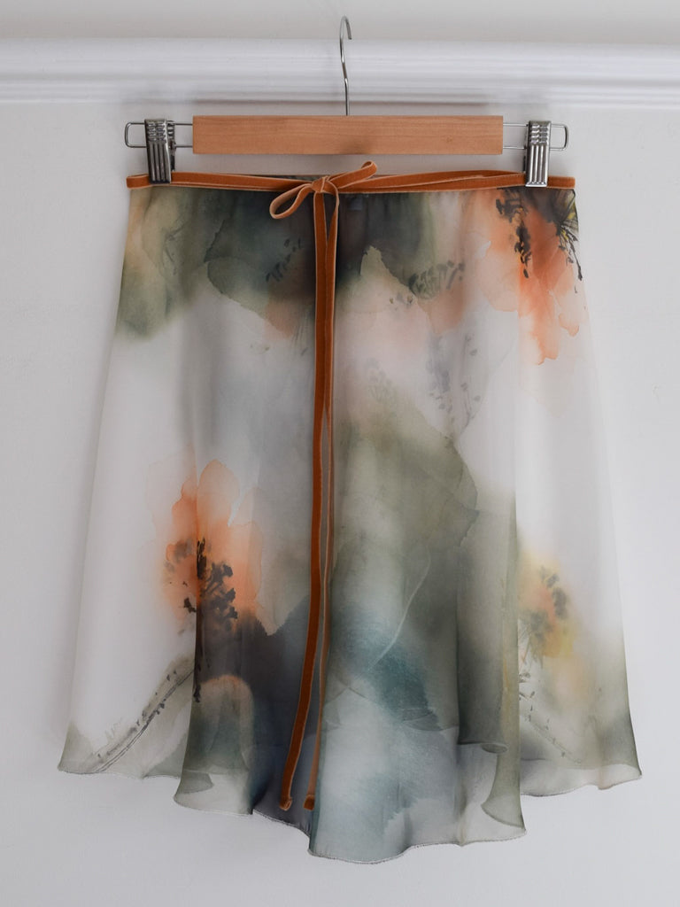 B.S.B.L Wrap Skirt 'Poppy Paradox Yellow' バレエ巻きスカート 40cm, 48cm, 53cm ...