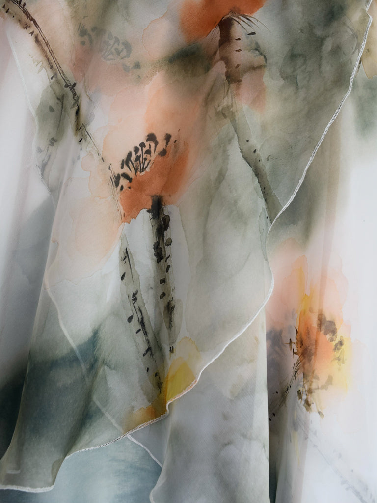 B.S.B.L Wrap Skirt 'Poppy Paradox Yellow' バレエ巻きスカート 40cm, 48cm, 53cm ...